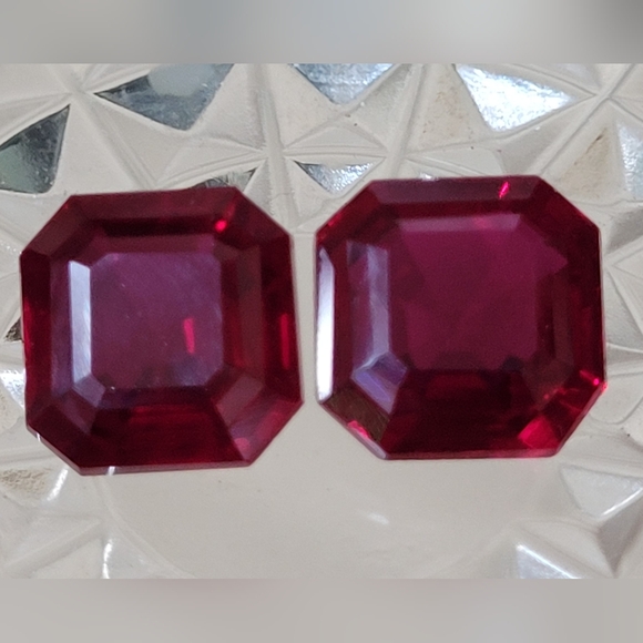 Jewelry | Rare Twin 9 Ct Loose Mogok Red Ruby Like Corundum Radiant Cut Gemstone | Poshmark